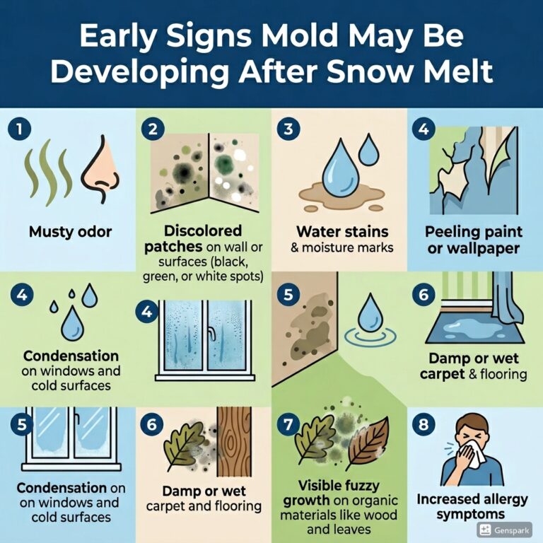 Mold After Snow Melt During Spring: Causes & Prevention